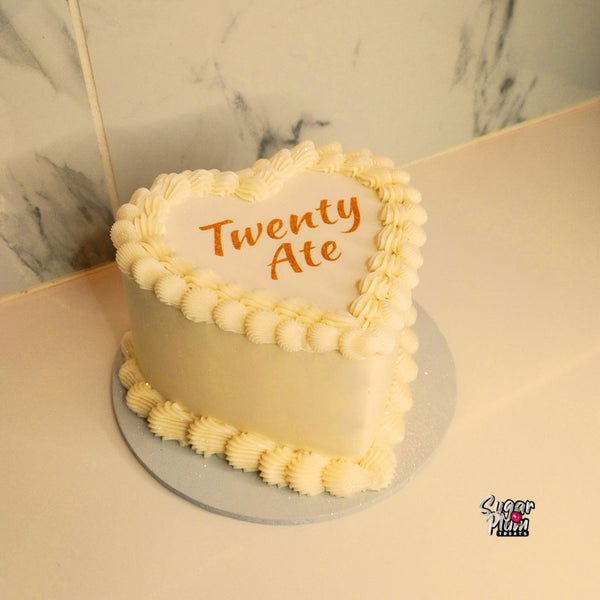 Twenty Ate Heart Cake | 28th Birthday Cake Johannesburg | Sugarplum ...