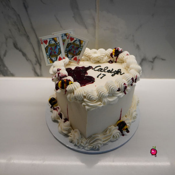 Yellow Jacket Horror Heart Cake Johannesburg | Sugarplum Treats ...