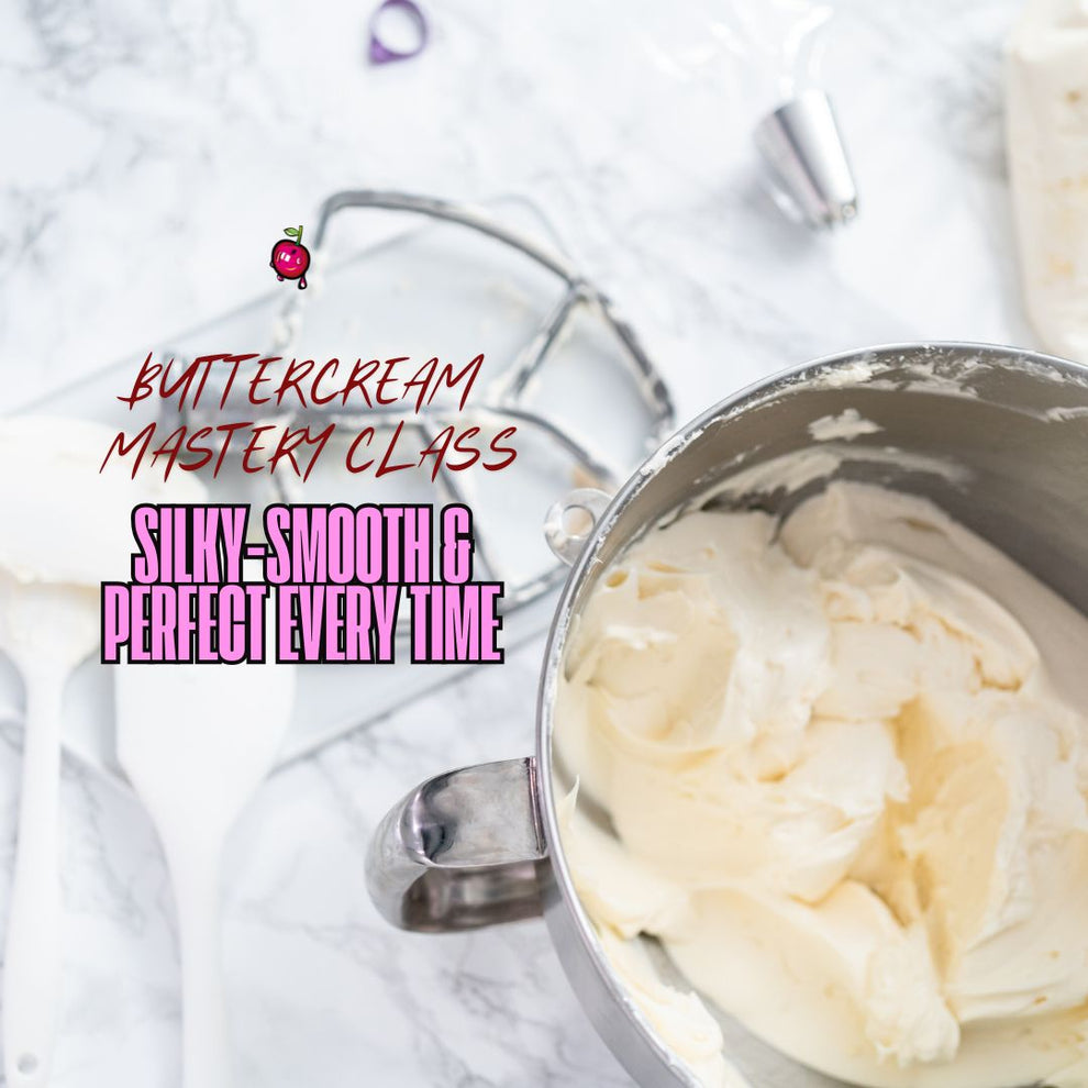 3 types of Buttercream Mastery Class: Silky-Smooth & Perfect Every Tim ...