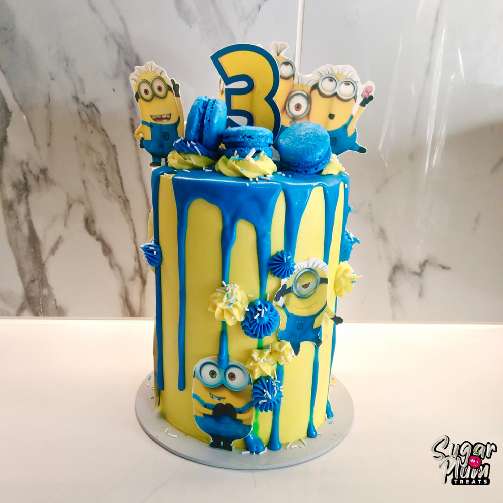 Minion Themed Birthday Cake – Sugarplum Treats SA
